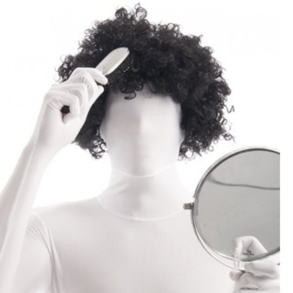 Morphsuits | Hair | Morphsuit Wig Adult Menwomen Fuzzy Black Costume ...